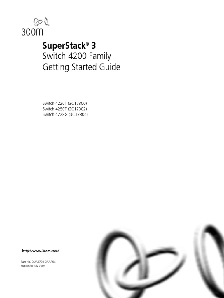 3com Switch SuperStack 3 Switch 4200 Family - Guide | PDF | Network Switch | Portable Document ...