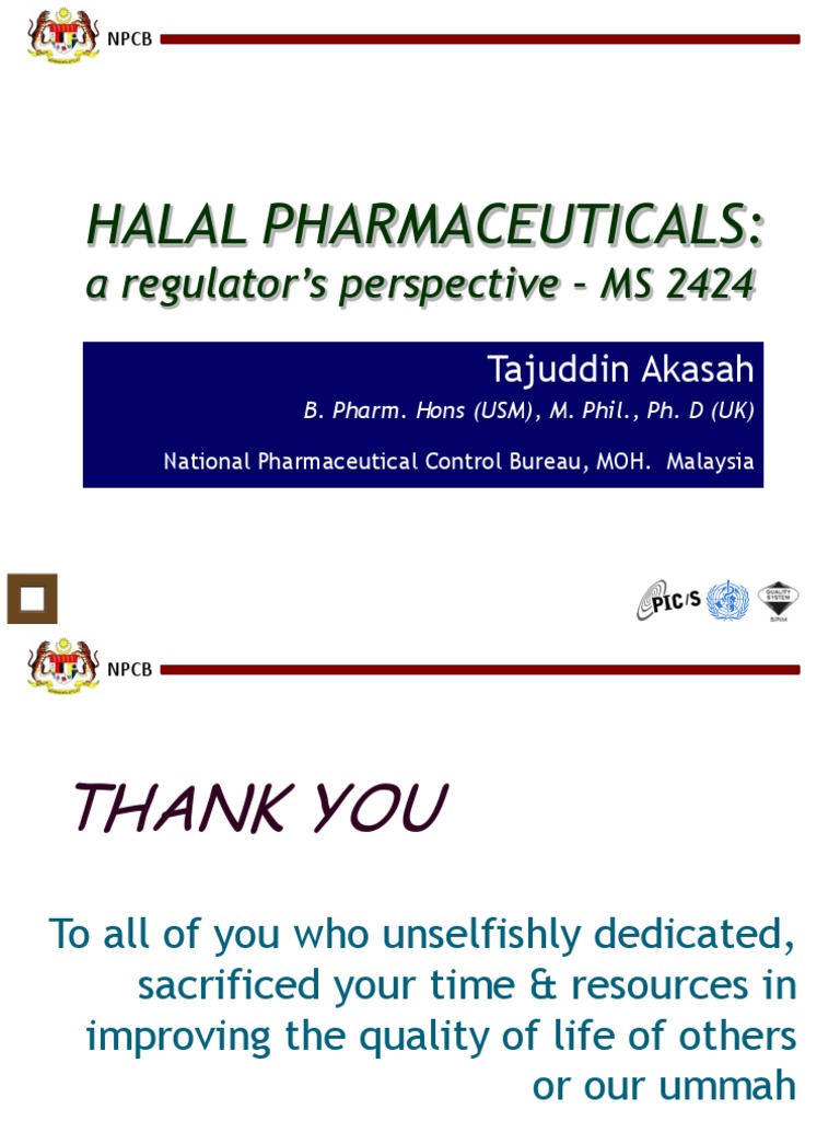 Implementing Halal Standards in Pharmaceutical Manufacturing: A ...