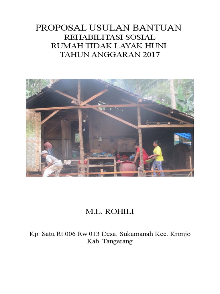 Contoh Proposal RTLH Prov 2017doc | PDF