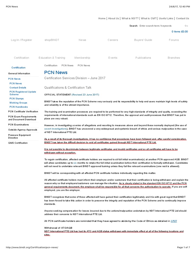 PCN News | PDF | Verification And Validation | Social Institutions