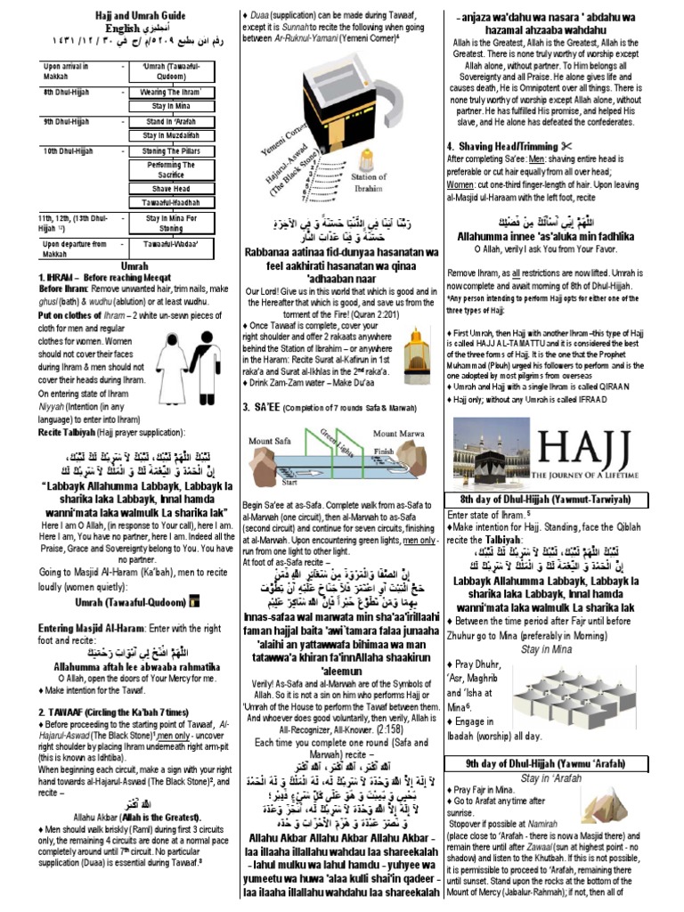 Hajj English A4 | PDF | Hajj | Mosque