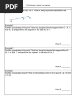 Partition A Segment Worksheet | PDF