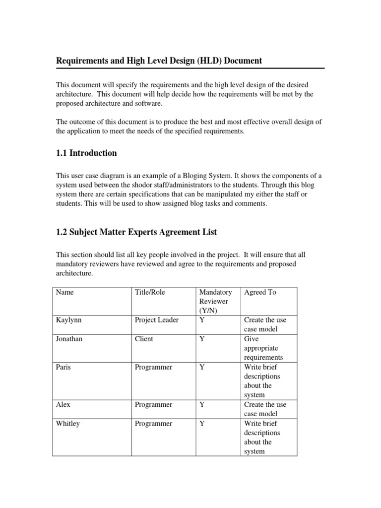 High Level Design | PDF | Component Based Software Engineering | Blog