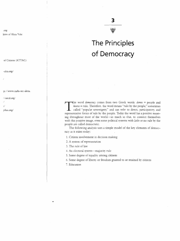CH 3 Principles of Democracy | PDF | Pluralism (Political Philosophy ...