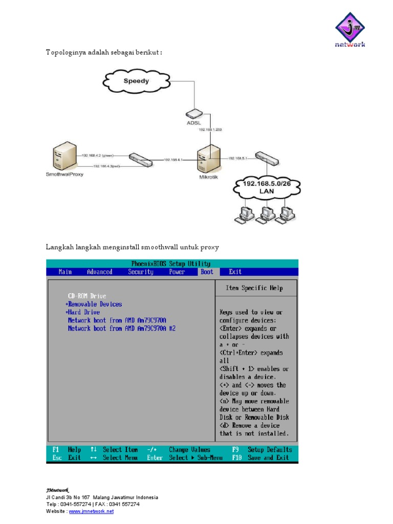 Instalasi Smoothwall Proxy Step-by-Step | PDF | Komputer