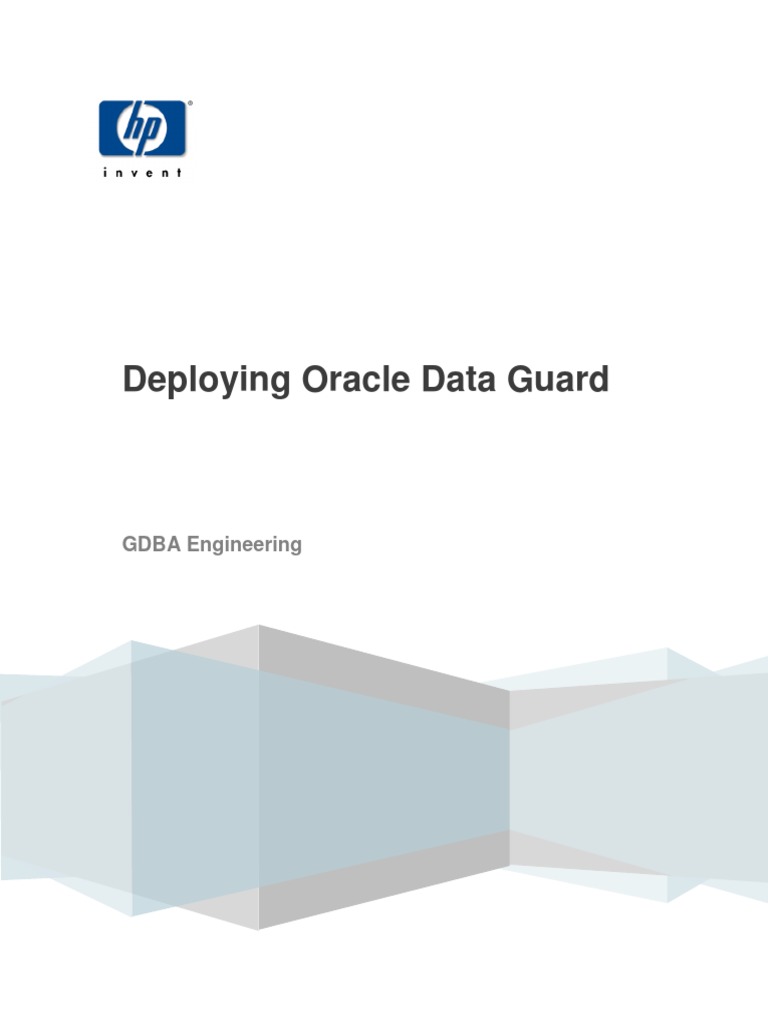 Deploying Oracle Data Guard | PDF | Oracle Database | Databases