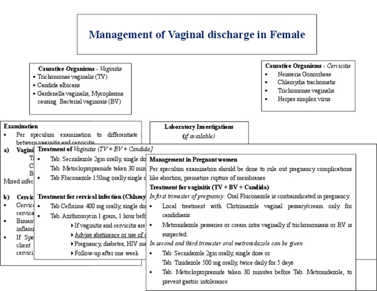Vaginal Discharge Flow Chart | PDF | Candidiasis | Sexually Transmitted ...