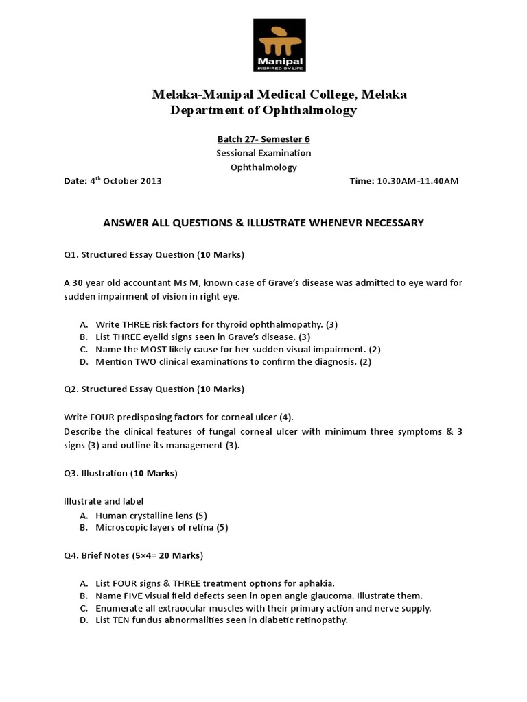 Sessional Question Sample | PDF