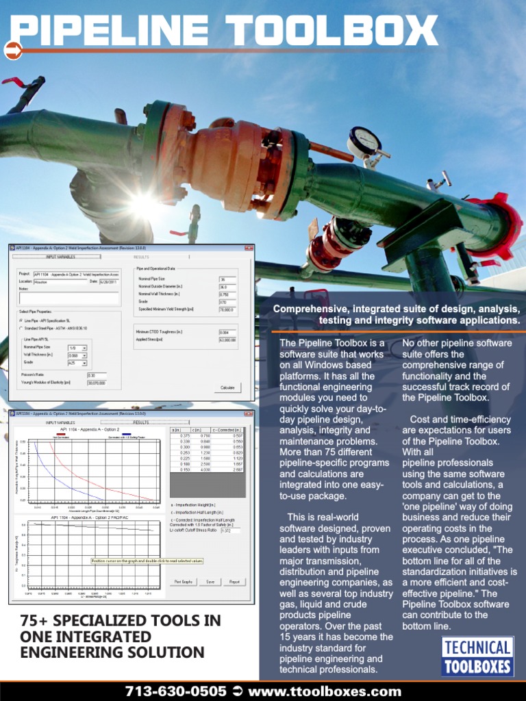 Pipeline Toolbox - 75+ Specialized Tools in One Integrated Engineering ...