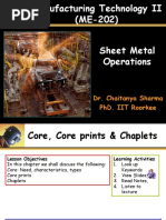 Cores, Types, Chaplets - HAF | PDF | Casting (Metalworking) | Process ...
