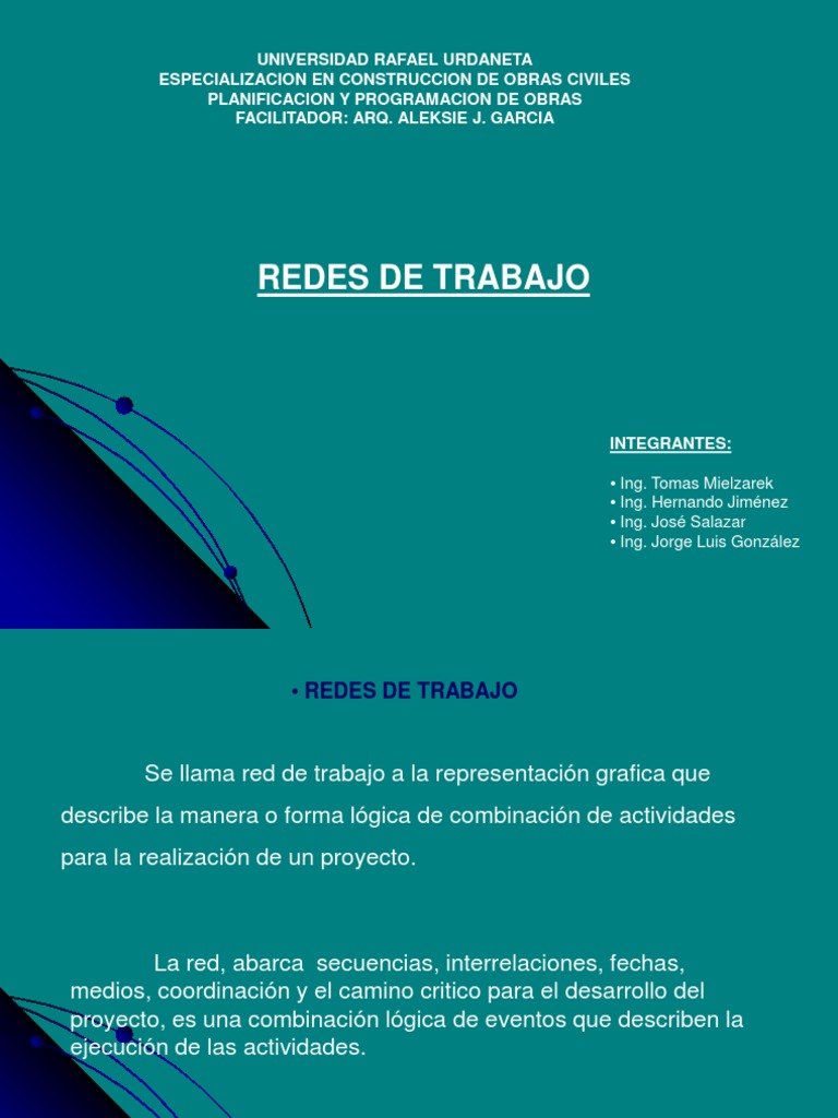 Planificación y Redes de Proyectos | PDF | Planificación | Programación ...