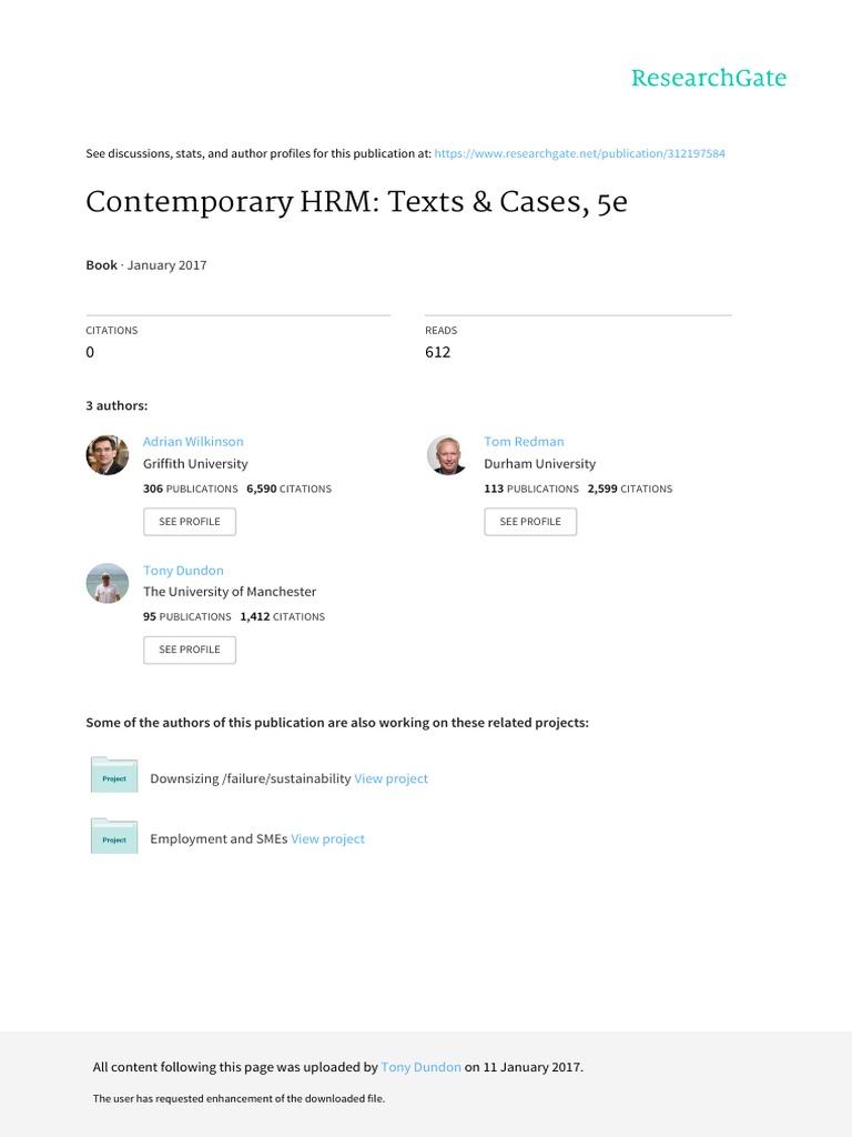 Contemporary HRMFlyer | PDF | Human Resource Management | Communication