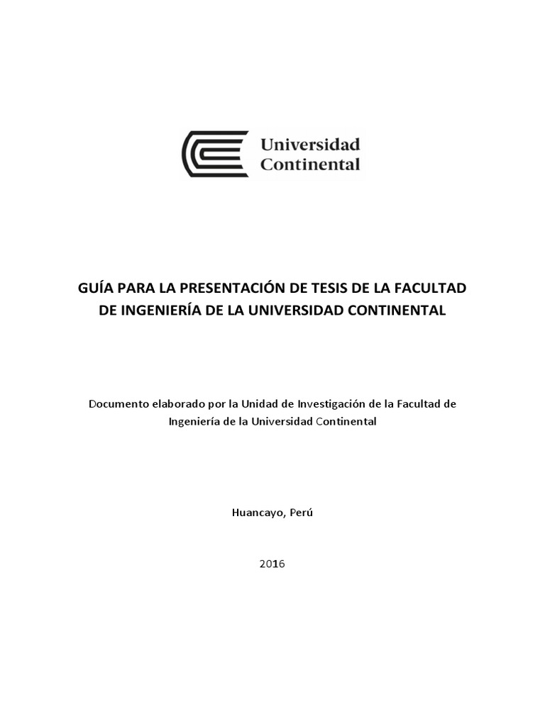 Guia Para La Presentación de Tesis de La Facultad de Ingeniería_2016 II