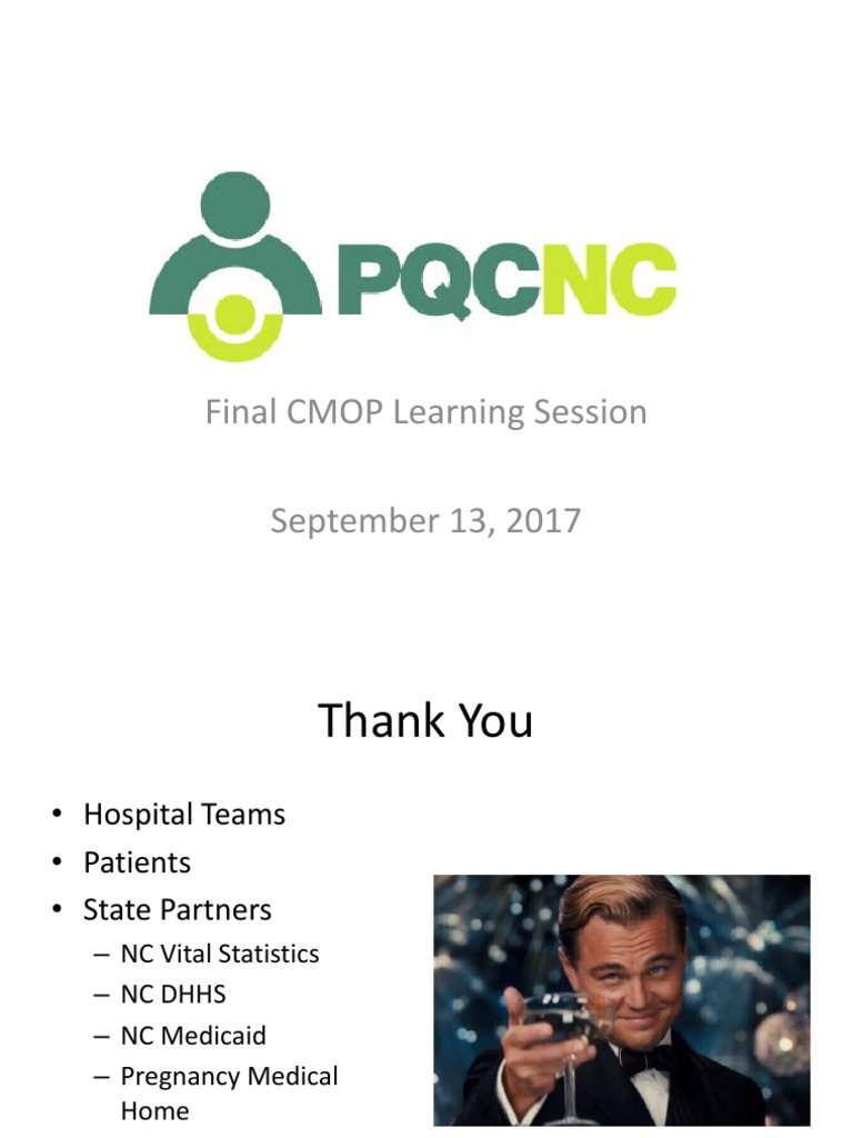 PQCNC OBH Kickoff CMOP Learning Session - CMOP Data | PDF ...