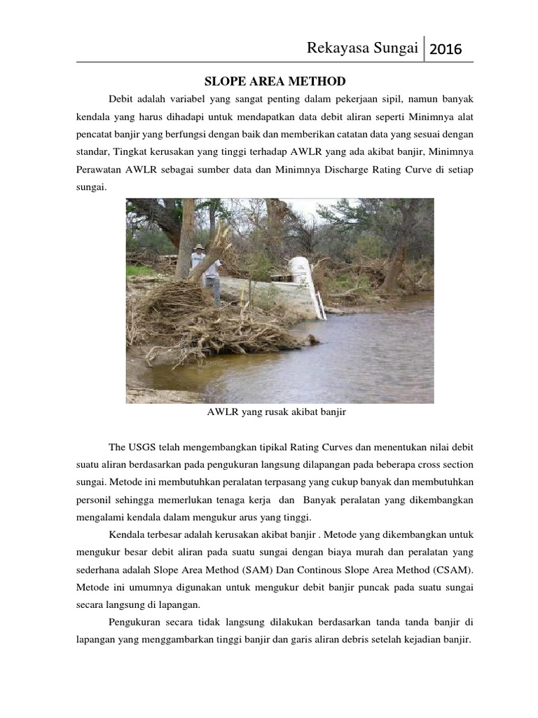 Slope Area Method | PDF