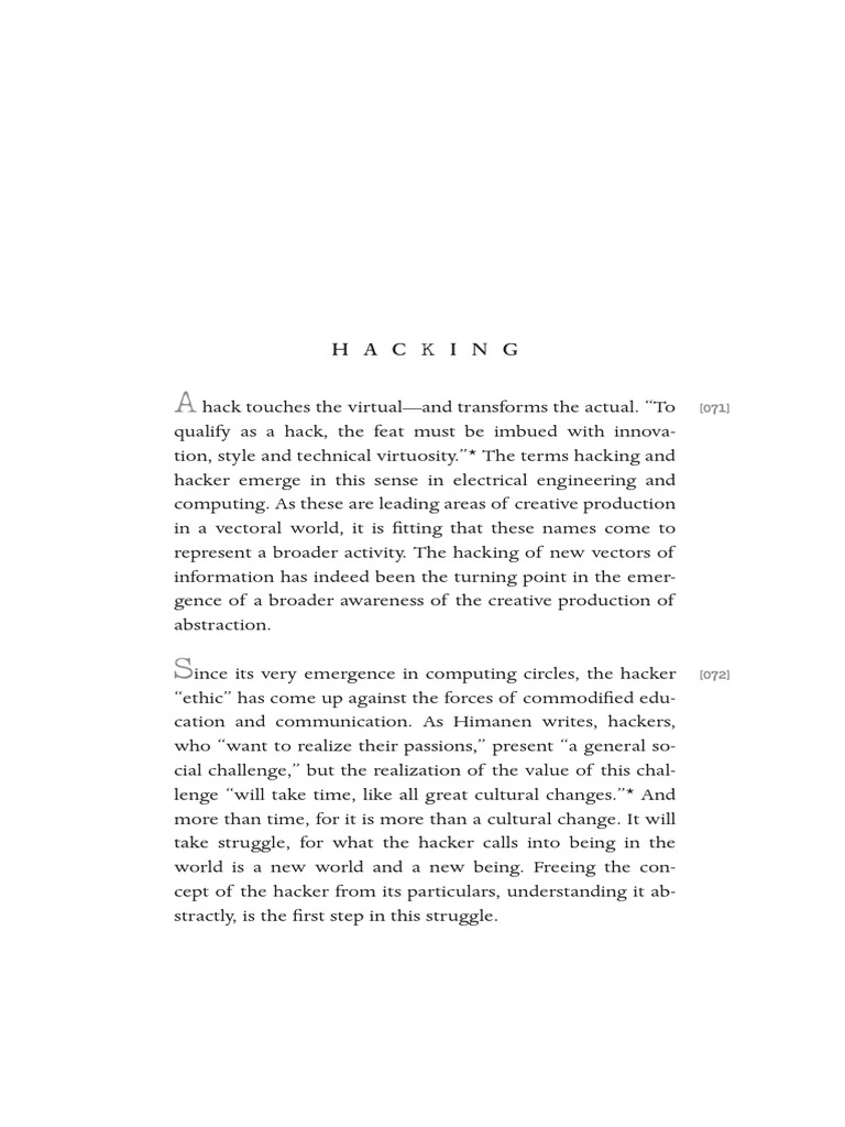 Mckenzie Wark HACKING a Hacker Manifesto | Hacker Culture | Security Hacker