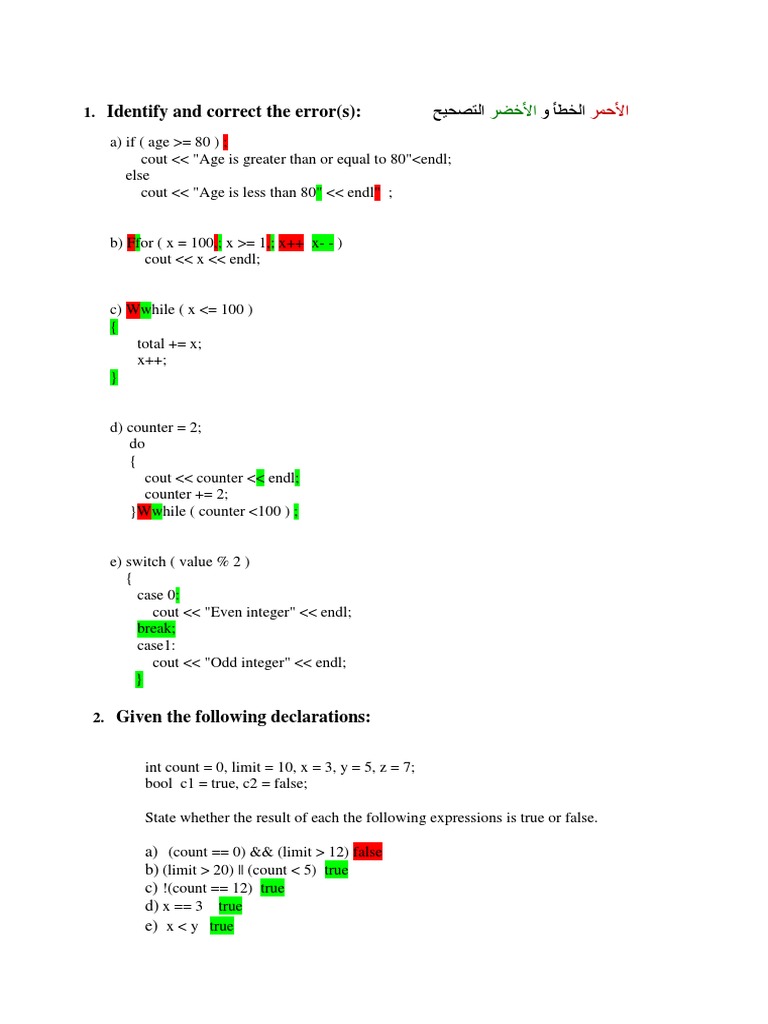 Solutions to C++ Programming Exercises Involving Control Structures ...