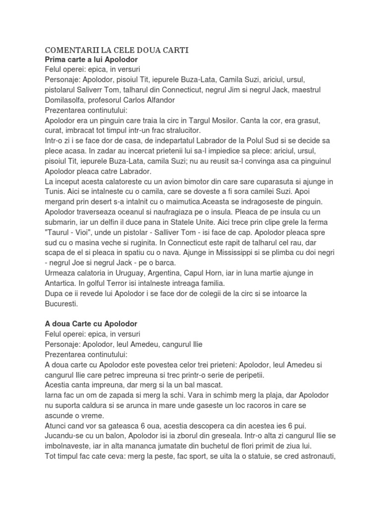 Cartile Lui APOLODOR | PDF