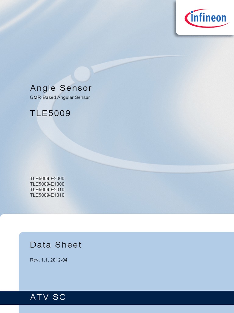 Infineon TLE5009 FDS DS v01 01 en | PDF | Sensor | Electrostatic Discharge