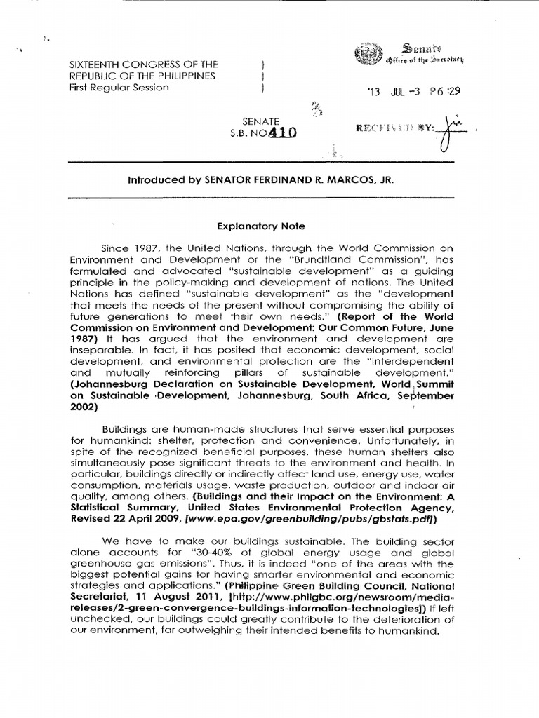 2-The Philippine Green Building Act | PDF | Green Building | Efficient ...