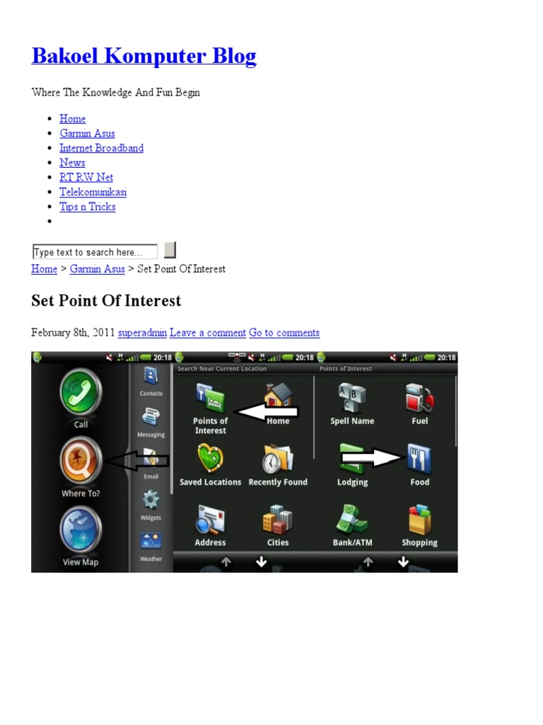 Set Point of Interest - Bakoel Komputer Blog | PDF