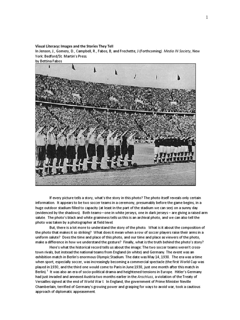 Visual Literacy: Images and The Stories They Tell | PDF | Composition ...