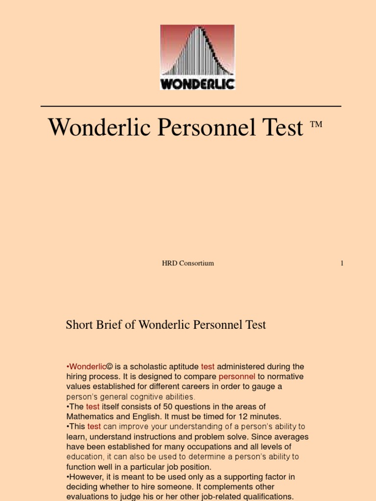 5 WPT Explanation | PDF | Psychometrics | Test (Assessment)