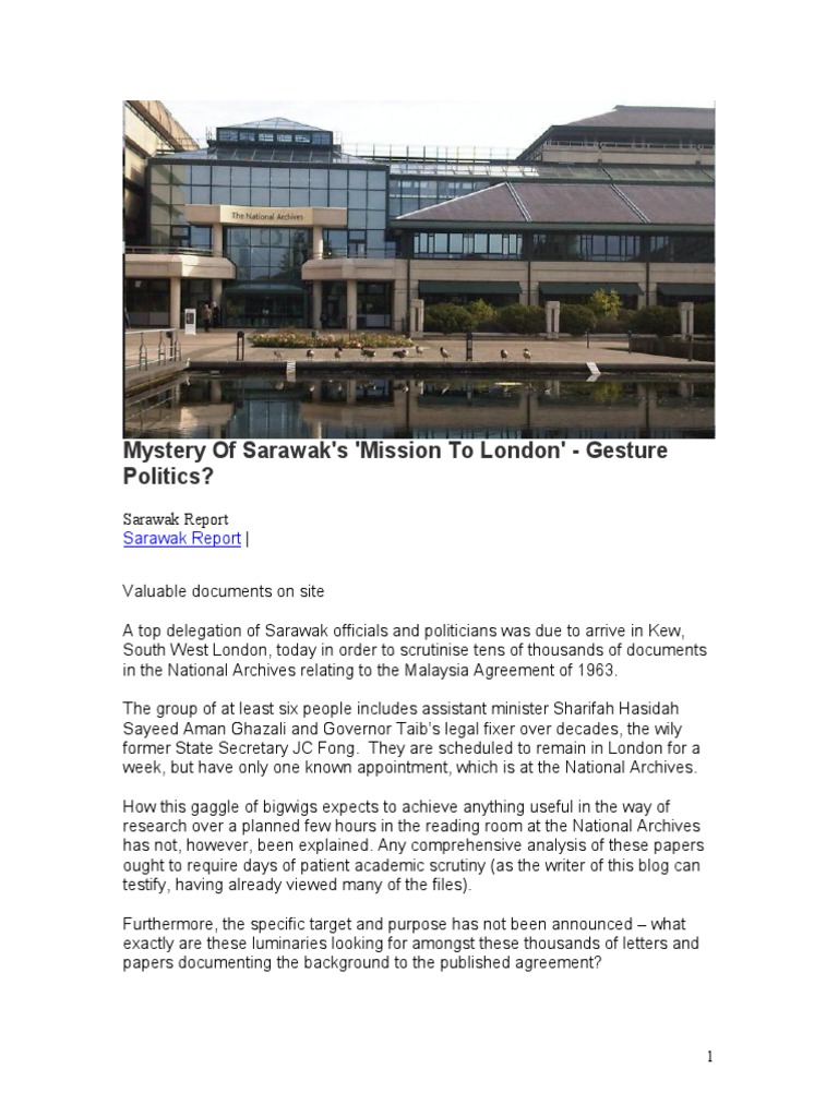 Sabah & Sarawak's Continental Shelf Dispute - Part 1 | PDF | Sarawak ...