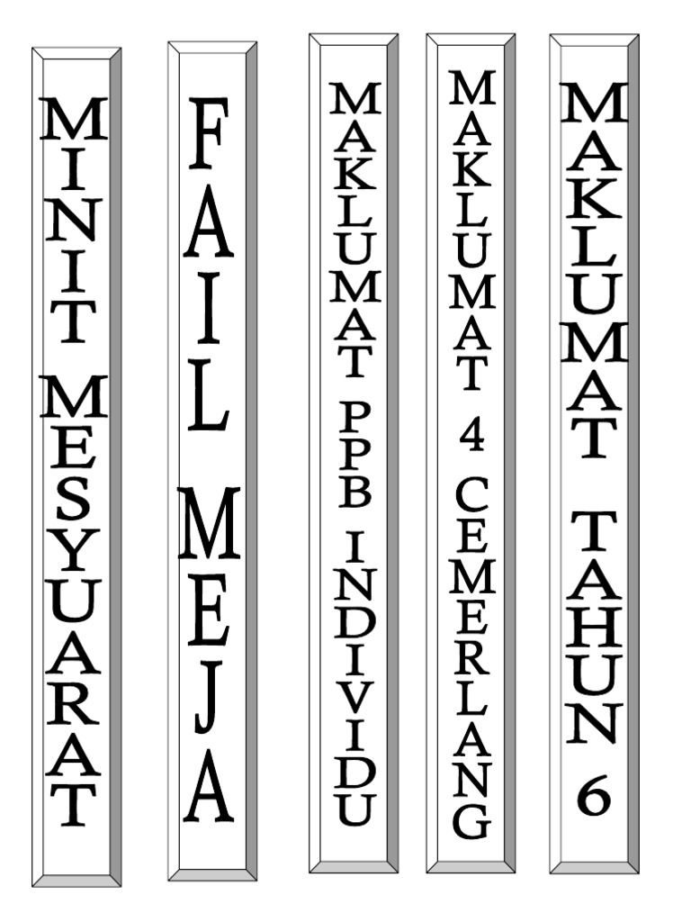 Tulang Fail Kokurikulum | PDF