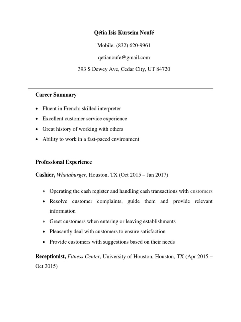 Resume Q | PDF
