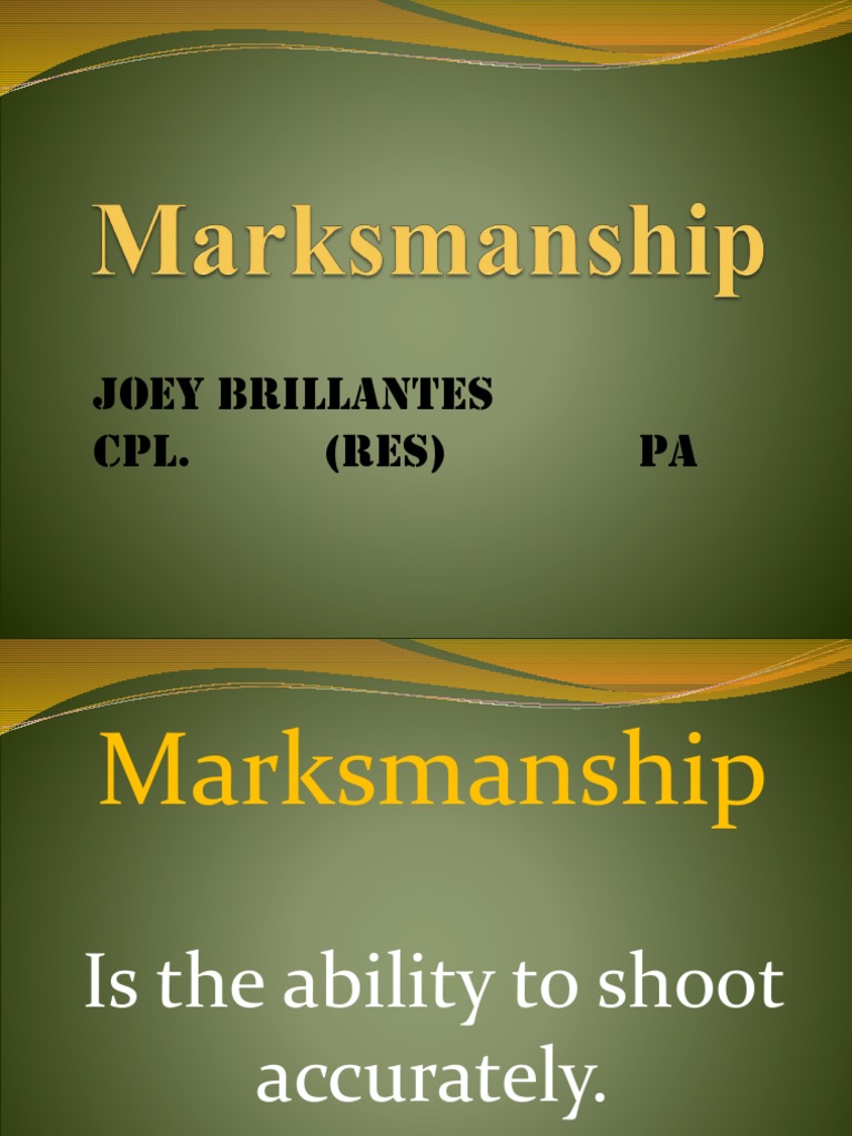 Marksmanship | PDF | Magazine (Firearms) | Rifle