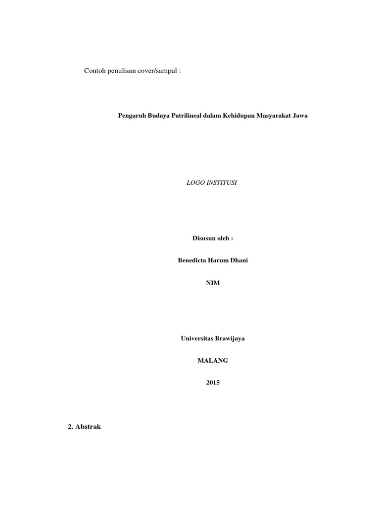 Contoh Makalah | PDF