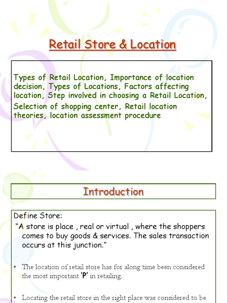 Retail Location Strategies and Types | PDF | Shopping Mall | Retail