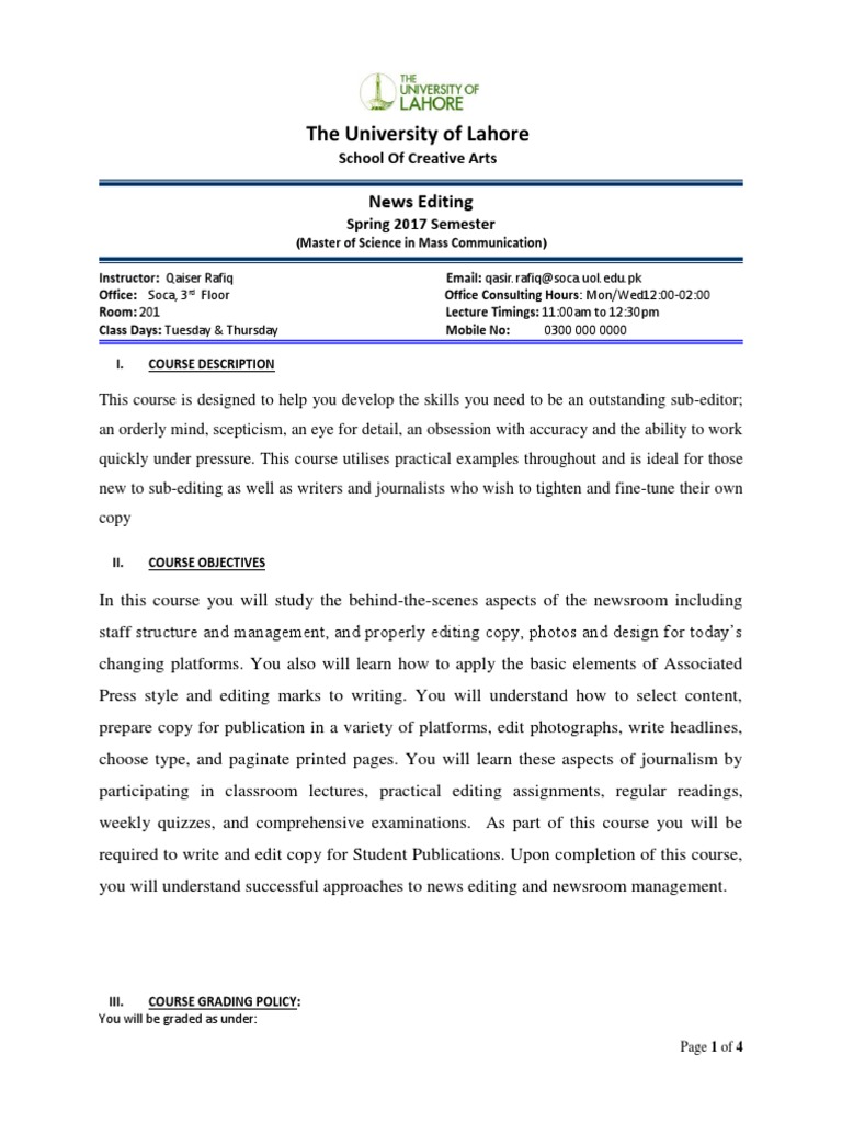 News Editing | PDF | Copy Editing | News