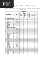 Formulir SQ-FFQ | PDF