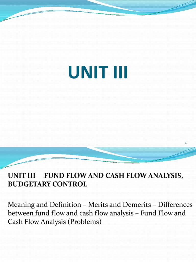 Unit - 3 (Afm) | PDF | Cash Flow Statement | Working Capital