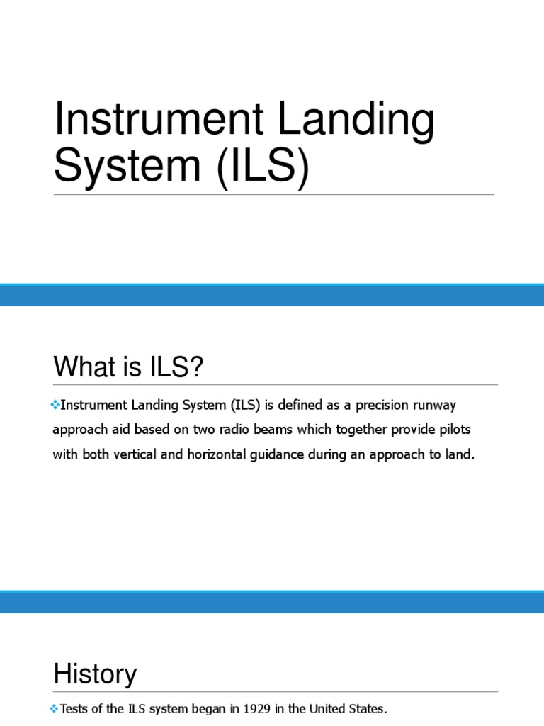 Instrument Landing System (ILS) How It Works | PDF | Transport | Radio