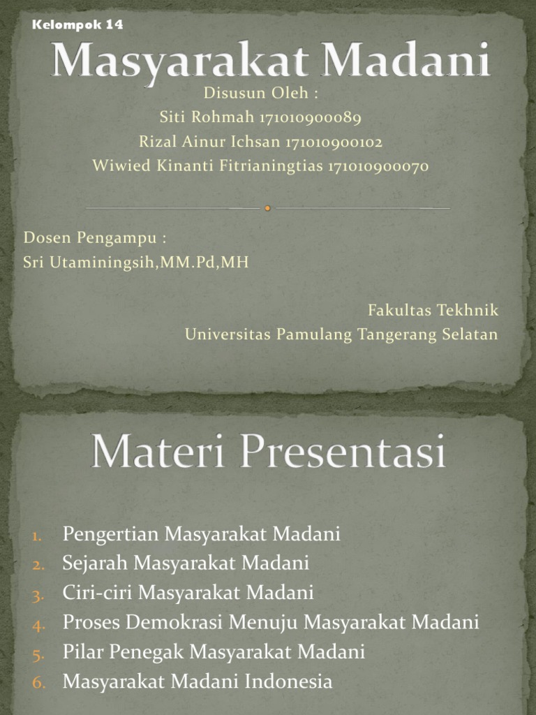 Masyarakat Madani | PDF