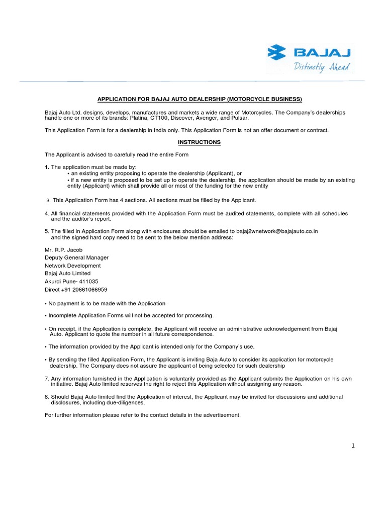 Dealer Application Form | PDF | Sole Proprietorship | Partnership