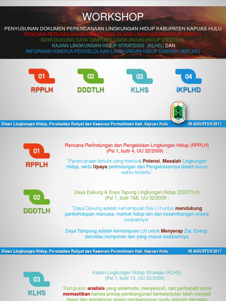 2 - Penyusunan Dokumen RPPLH Kab. Kapuas Hulu 2017 | PDF | Pengembangan ...