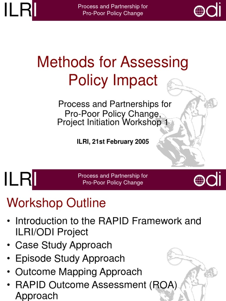 Methods For Assessing Policy Impact | PDF | Case Study | Policy