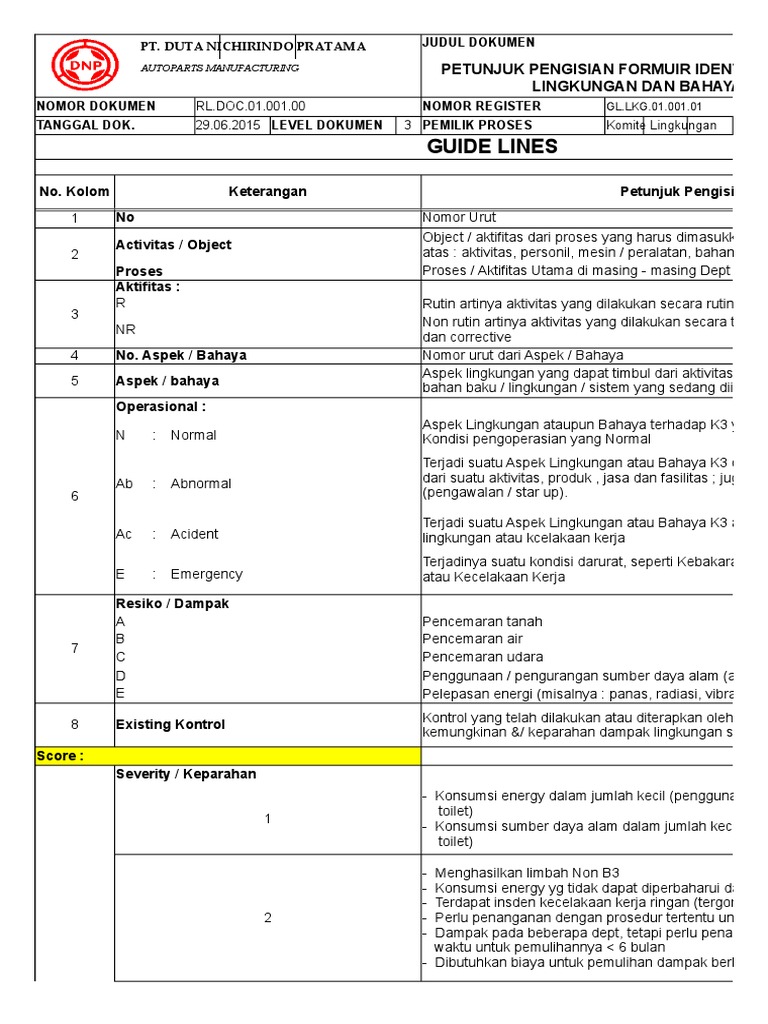 Petunjuk Pengisian Form IADL | PDF | Teknologi & Rekayasa