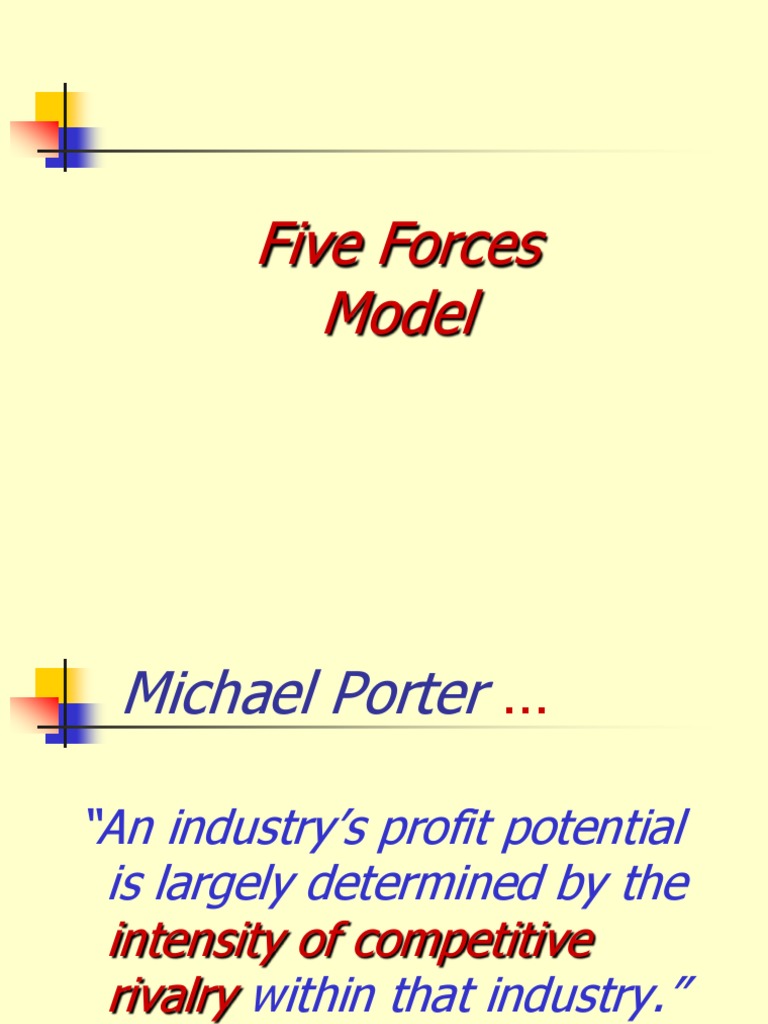 5 Forces Pdf Economic Institutions Microeconomics