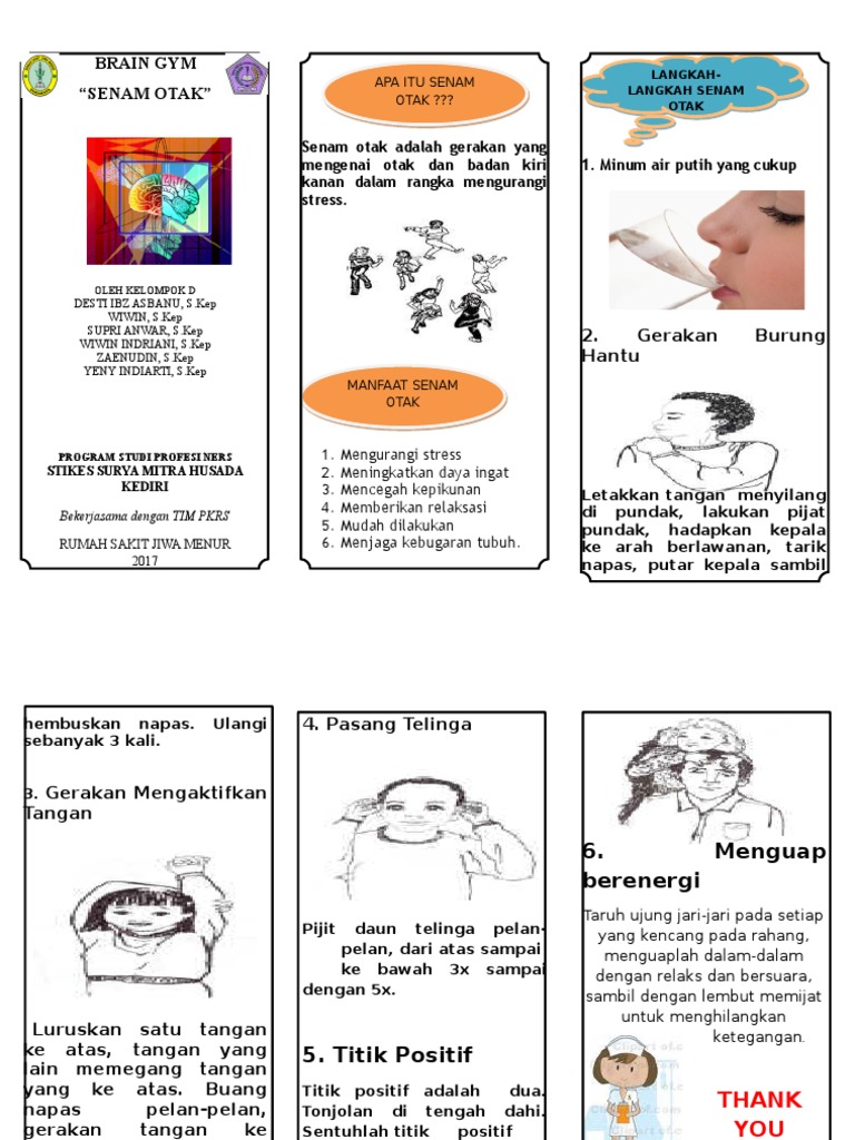Leaflet Senam Otak II | PDF