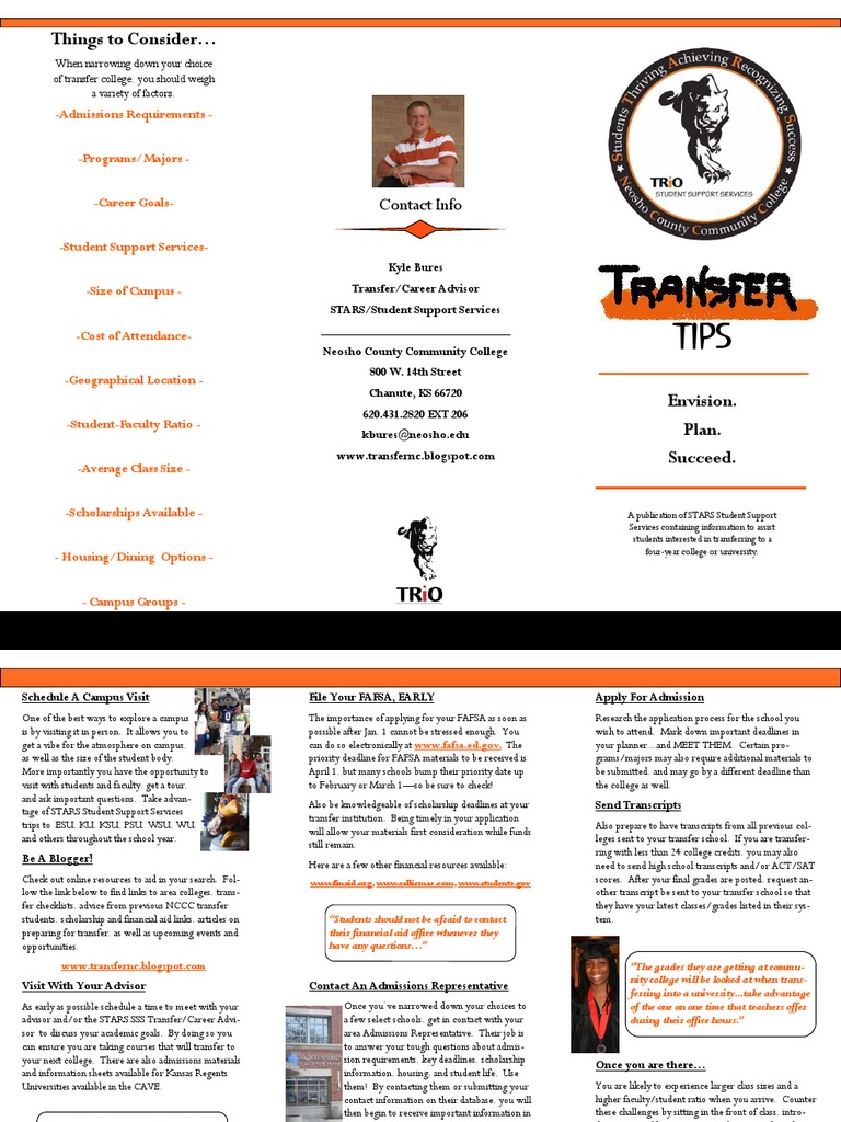 Transfer Brochure | PDF | Academia | Behavior Modification