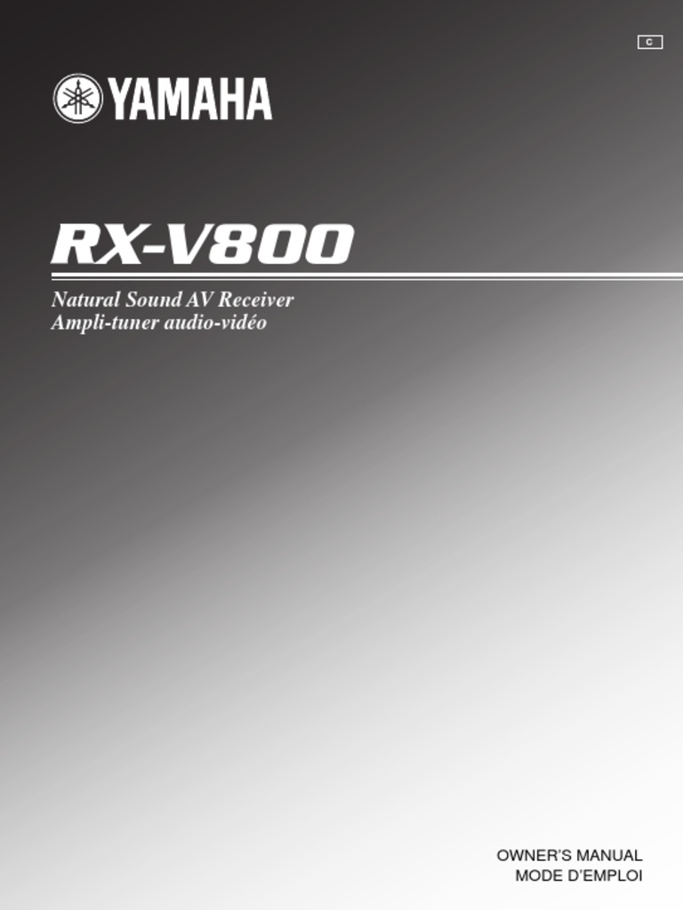 RX V800 | PDF | Manufactured Goods | Electrical Engineering
