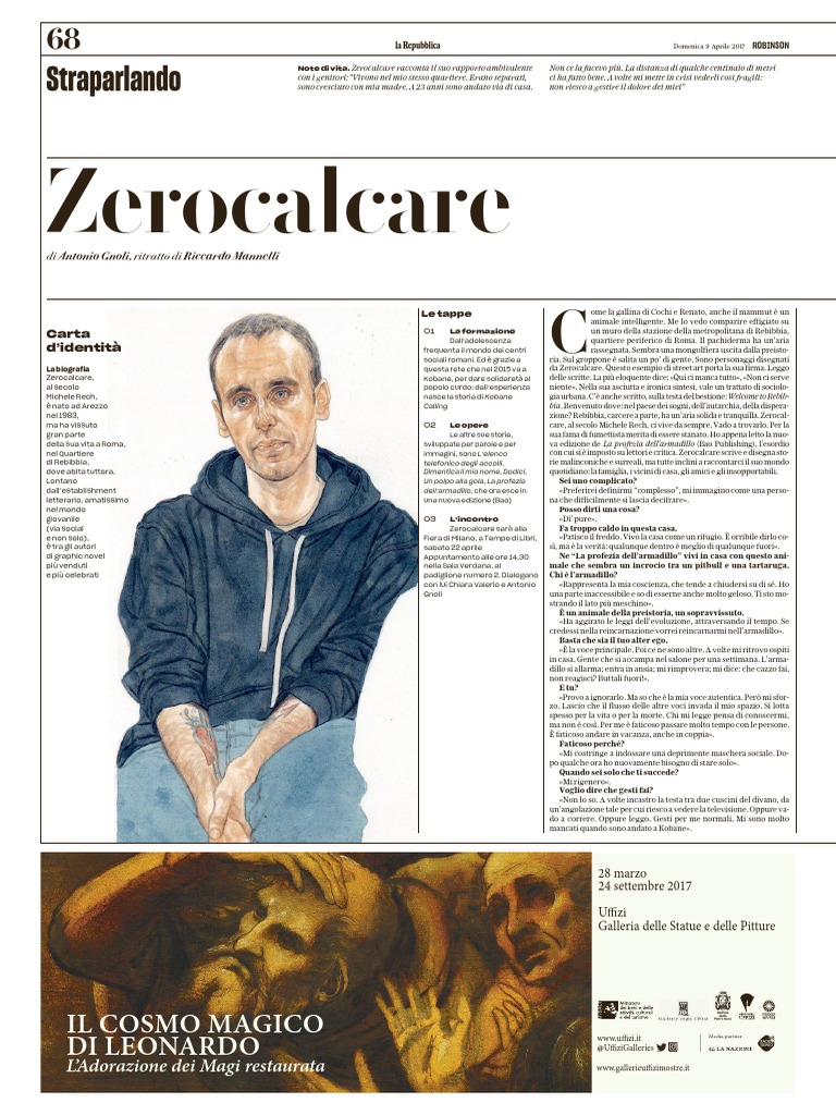 Robinson 090417 Intervista Zerocalcare | PDF