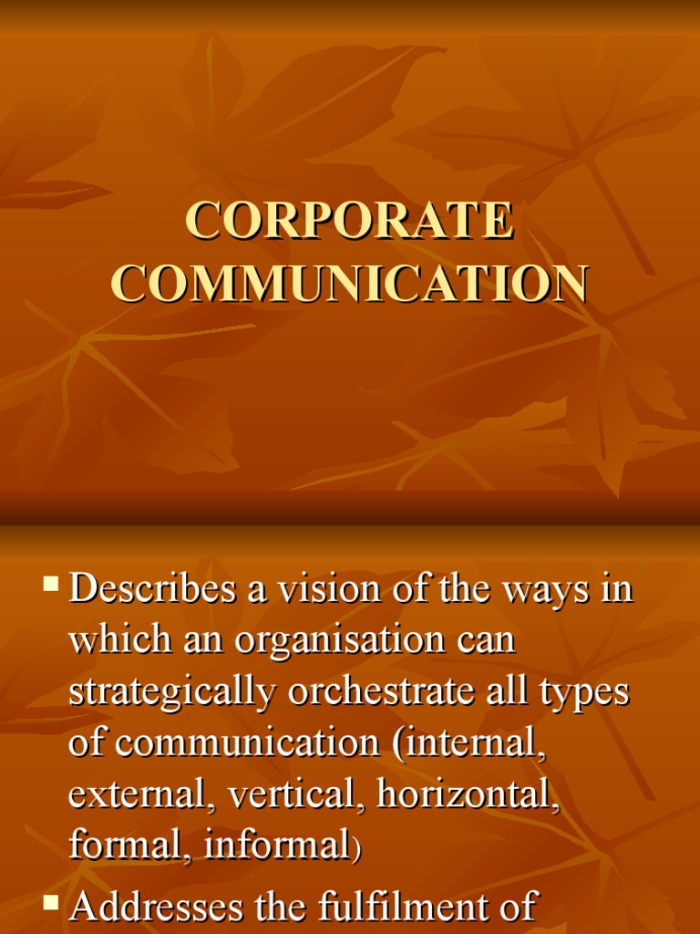 Corporate Communication Strategies Explained | PDF