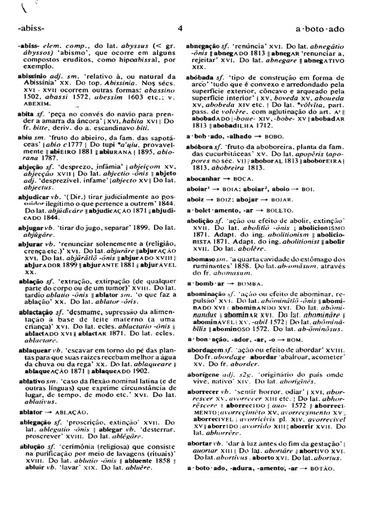 Dicionário Etimológico: Termos e Definições | PDF