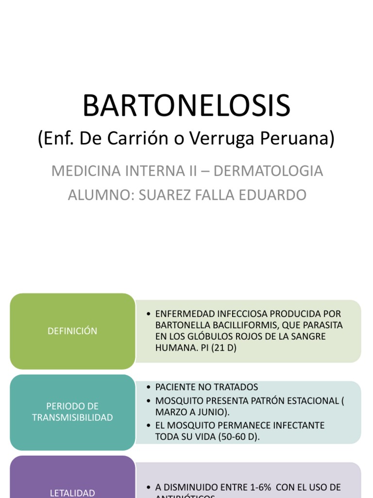 Bartonelosis Expo - Dermatologia | PDF | Las bacterias | Microbiología